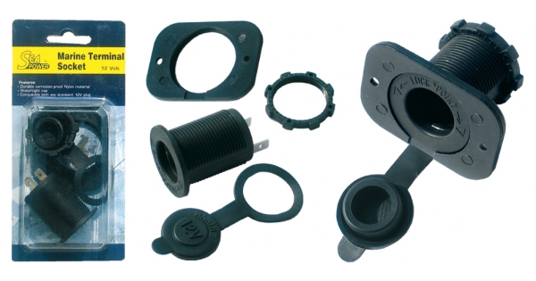 12V el. rozetė su dangteliu