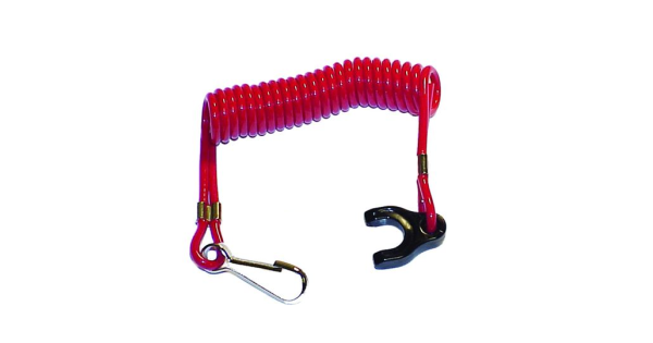 Stop key with lanyard for Mercury engines