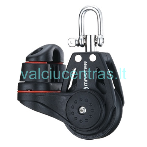 Master single swivel block with lock and shackle
