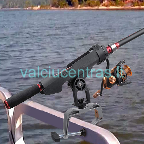 Fishing rod holder with lock
