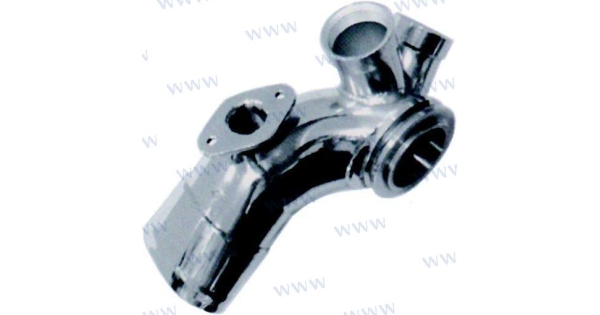 Stainless steel exhaust manifold elbow for Mercruiser diesel engines