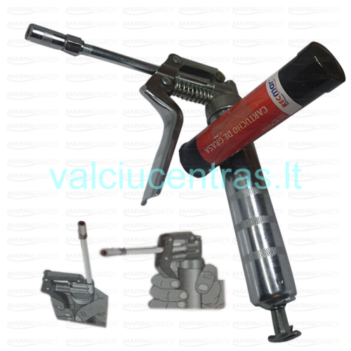 Gun for lubrication points