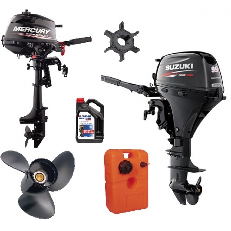 Benzininiai valčių varikliai, dalys, priedai